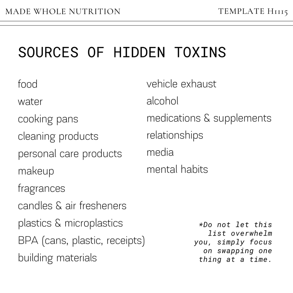 17 Common Sources of Hidden Toxins — Functional Health Research ...