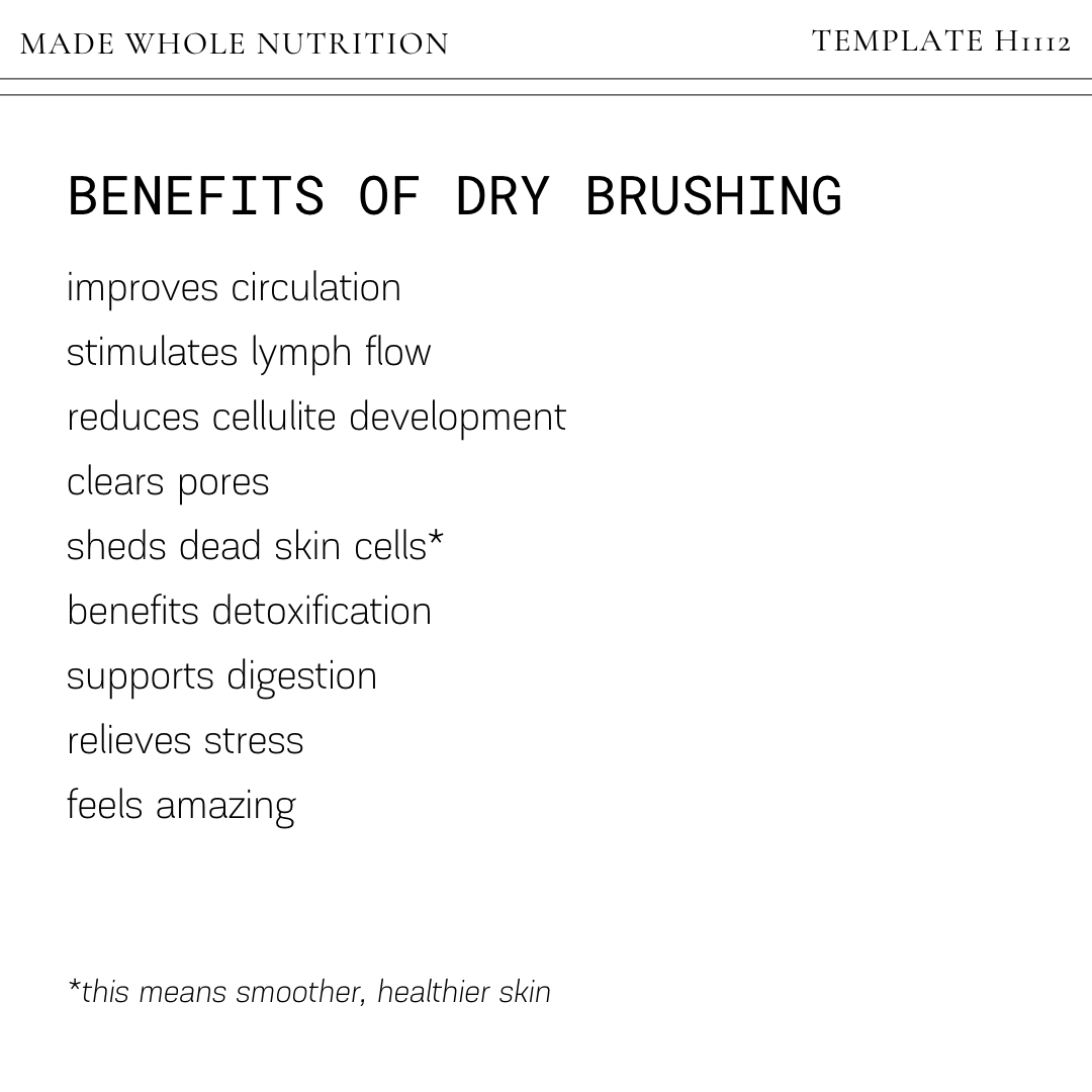 BENEFITS OF DRY BRUSHING (and a diagram of the best direction to brush ...