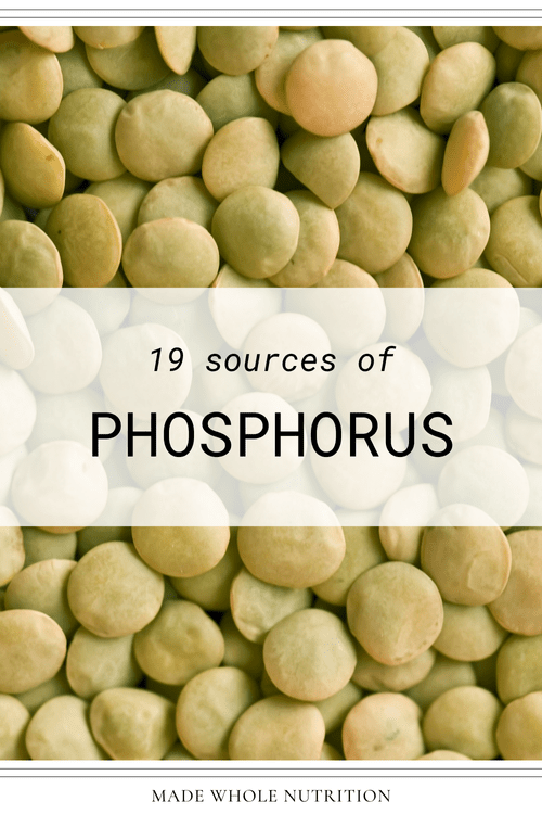 19 Sources of PHOSPHORUS — Functional Health Research + Resources ...