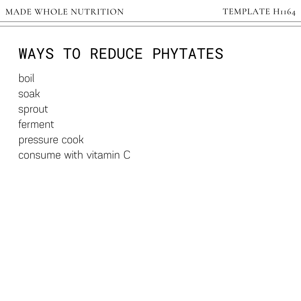 PHYTATES: to eat or not to eat? — Functional Health Research ...