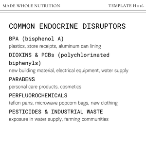 Common Sources of Endocrine Disrupting Chemicals — Functional Health ...