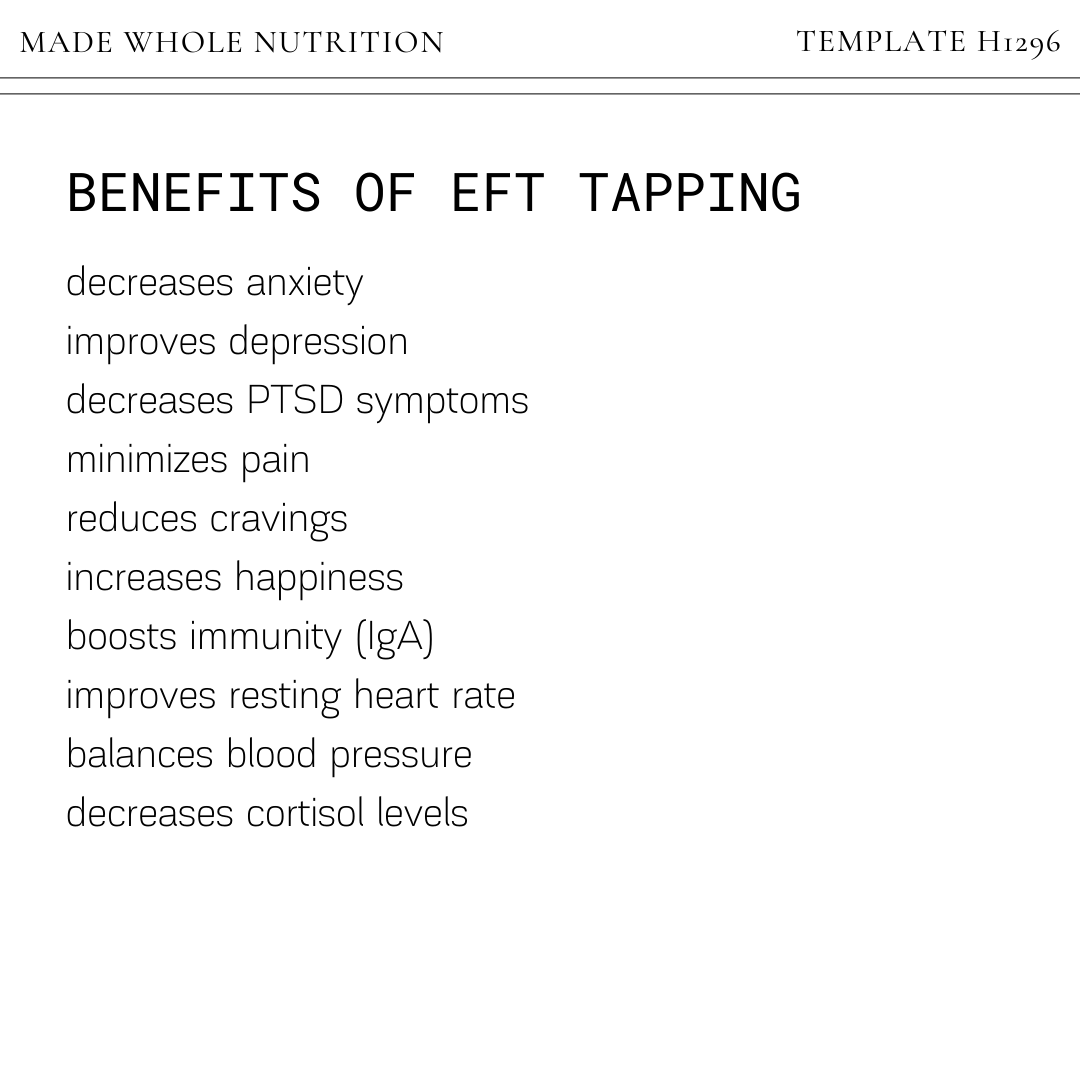 What in the world is EFT TAPPING? (and how to do it) — Functional ...