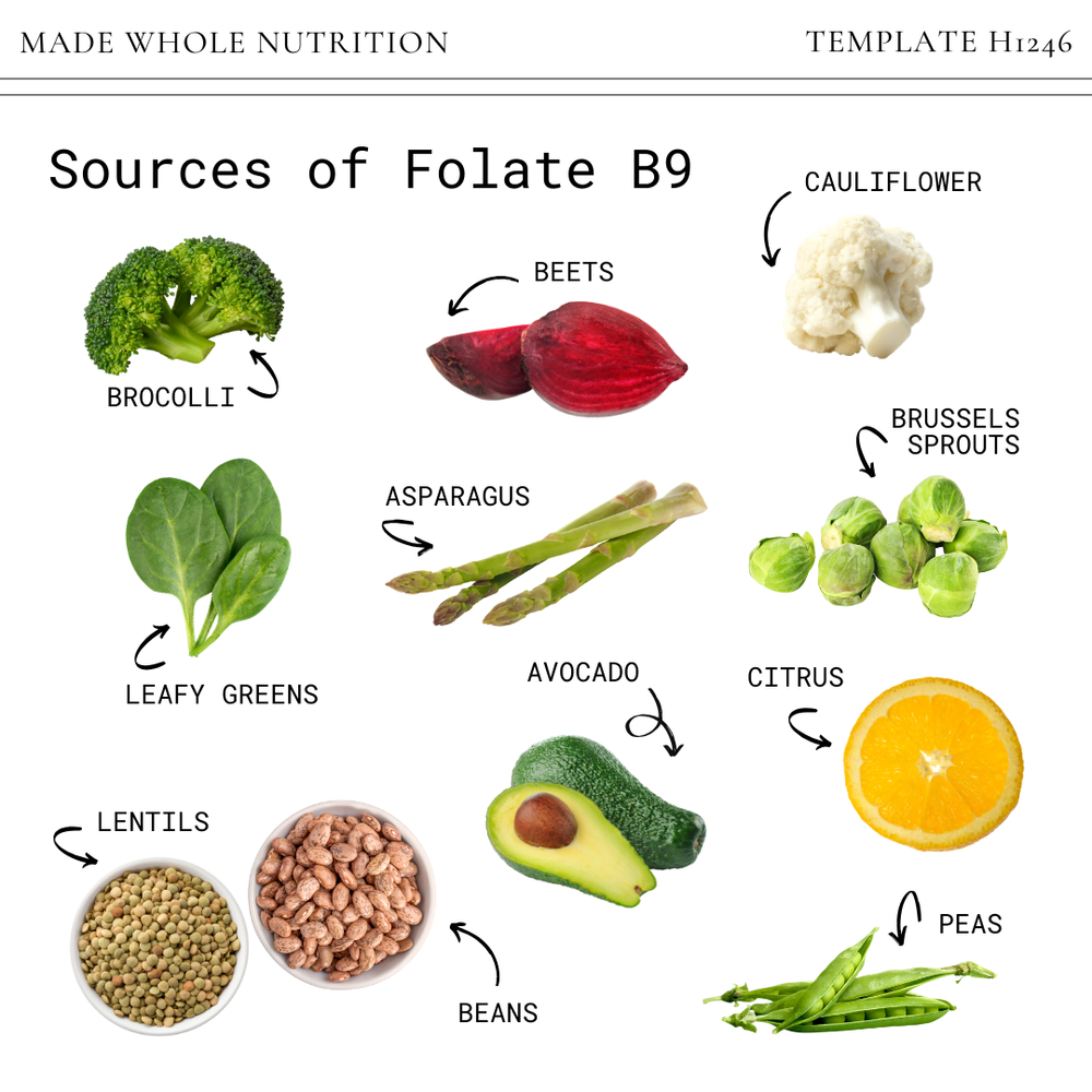 11 Whole Food Sources of Folate B9 — Functional Health Research + Resources — Made Whole Nutrition