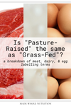 Is "Pasture-Raised" the same as “Grass-Fed”? (a breakdown of meat ...
