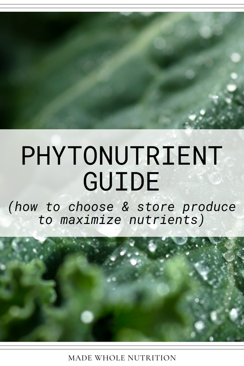 Phytonutrient Guide (how to choose & consume produce to maximize ...