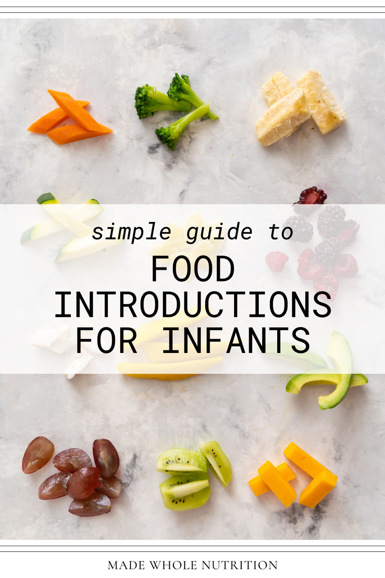A Simple Guide to Food Introductions for Infants — Functional Health ...