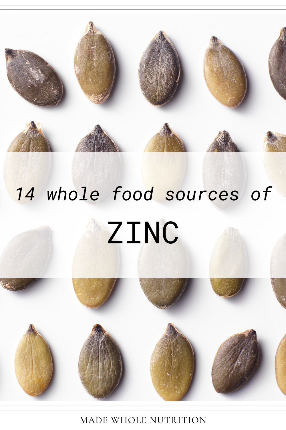 14 whole food sources of ZINC — Functional Health Research + Resources ...