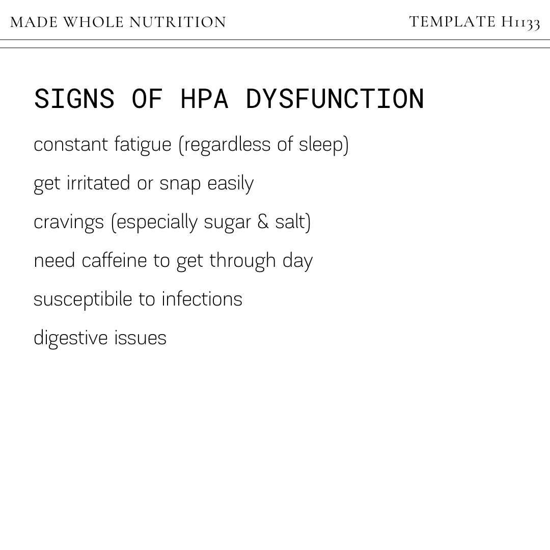Stress & the HPA Axis (and signs of adrenal fatigue) — Functional ...
