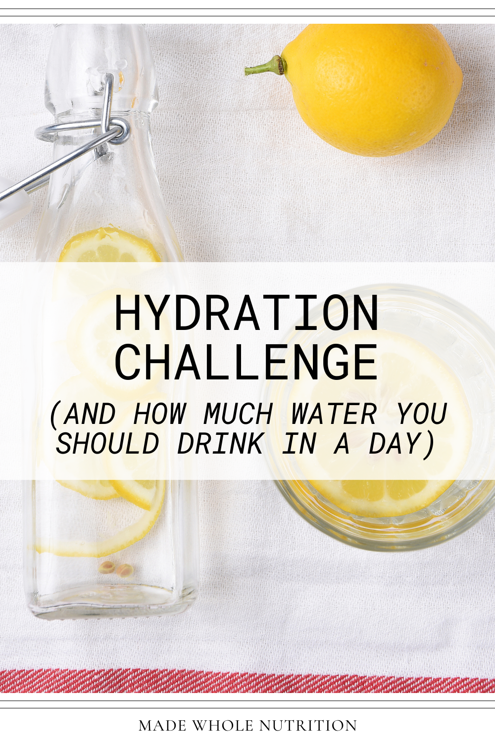 HYDRATION CHALLENGE (and how much water you should drink in a day ...