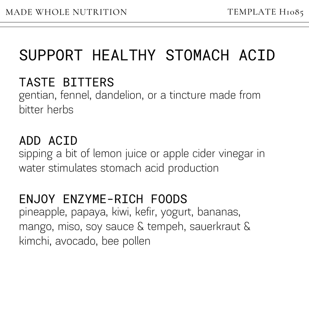 STOMACH ACID 101 (and how to manage acid reflux) — Functional Health ...