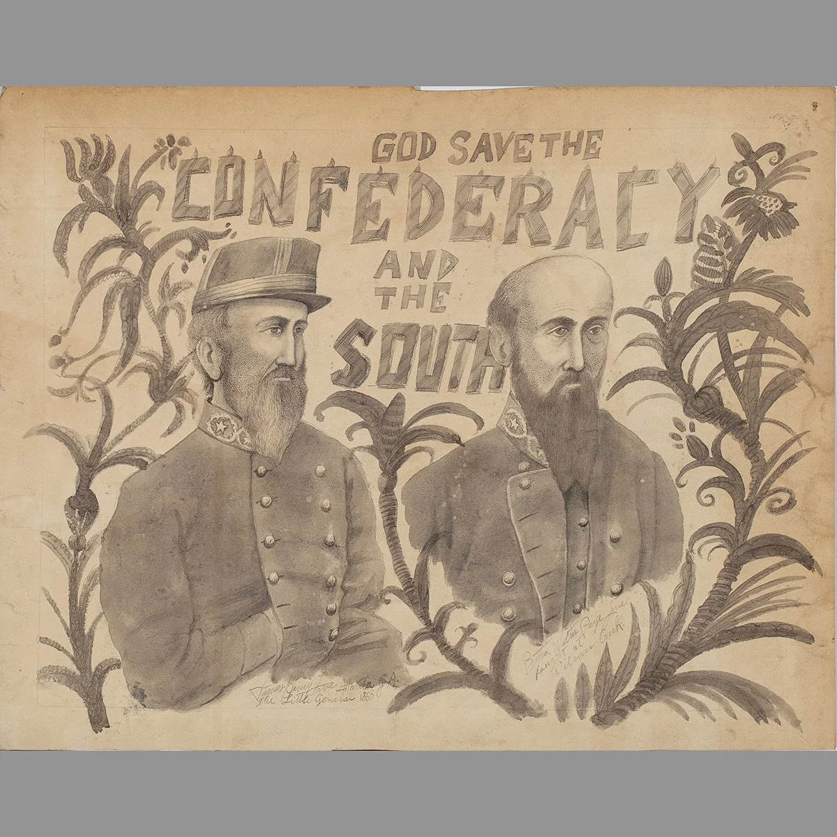 God Save the Confederacy and the South Drawing — Art Blackburn