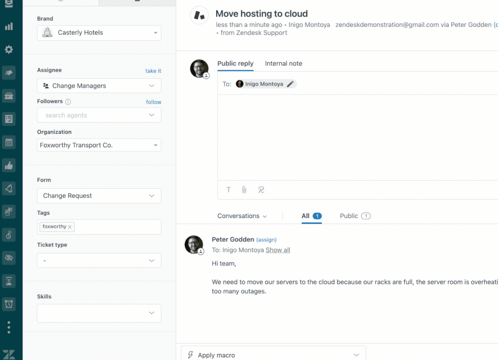 Zendesk Change Manager App | Change Management for Zendesk | SweetHawk apps — SweetHawk apps for ...