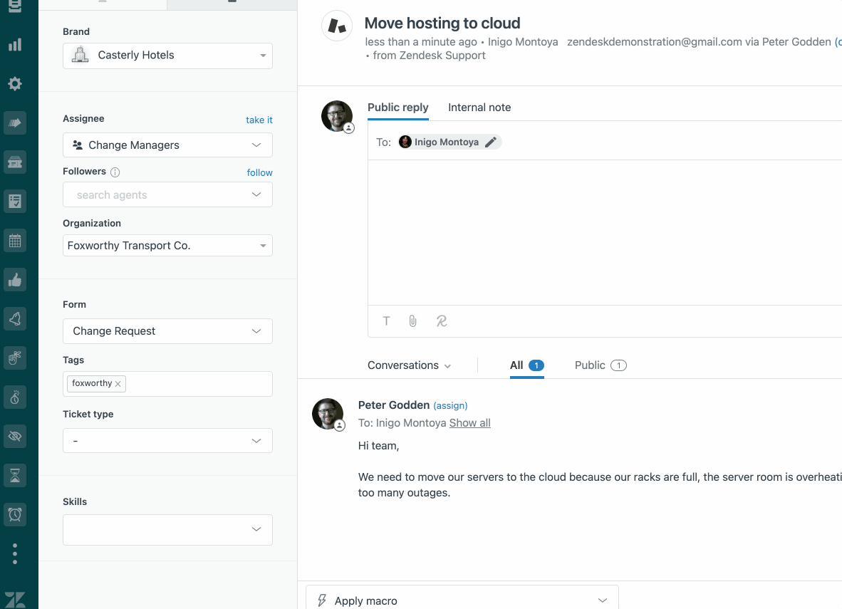 Zendesk Change Manager App | Change Management for Zendesk | SweetHawk apps — SweetHawk apps for ...