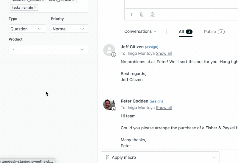Zendesk Field Rules App | Zendesk Conditional Fields | SweetHawk apps — SweetHawk apps for Zendesk