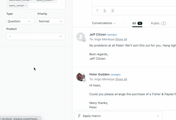 Zendesk Field Rules App | Zendesk Conditional Fields | SweetHawk apps — SweetHawk apps for Zendesk