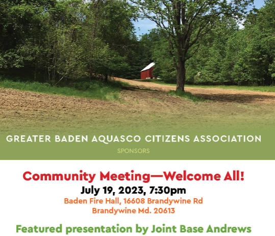 Meeting set to discuss PFAS contamination caused by Joint Base Andrews ...