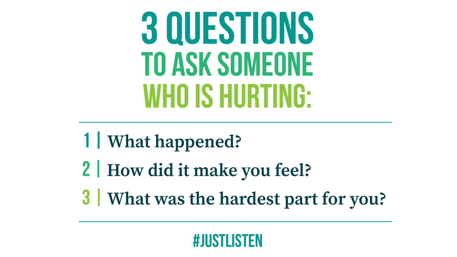 Three Questions — Trauma Healing Basics