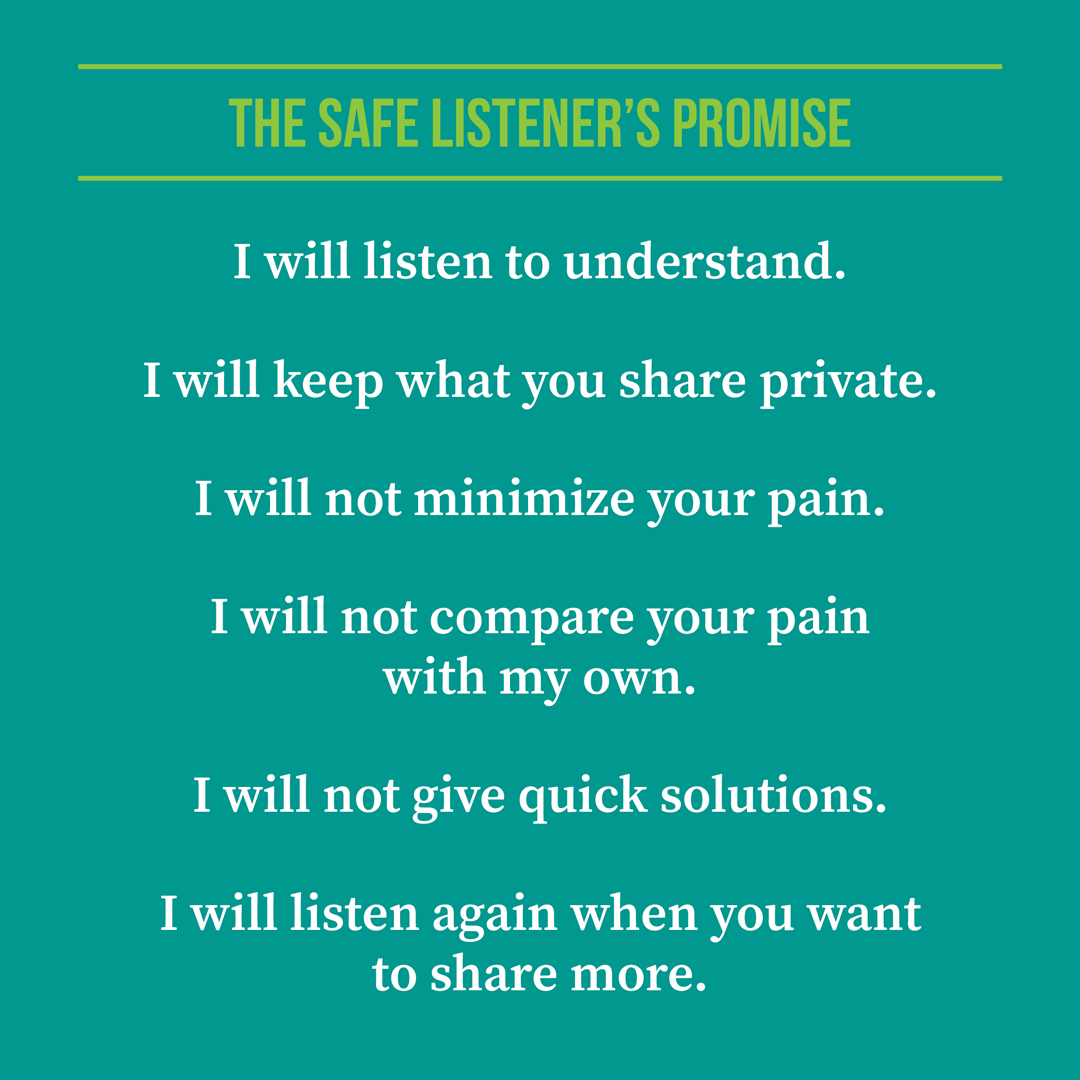 Safe Listener's Promise — Trauma Healing Basics