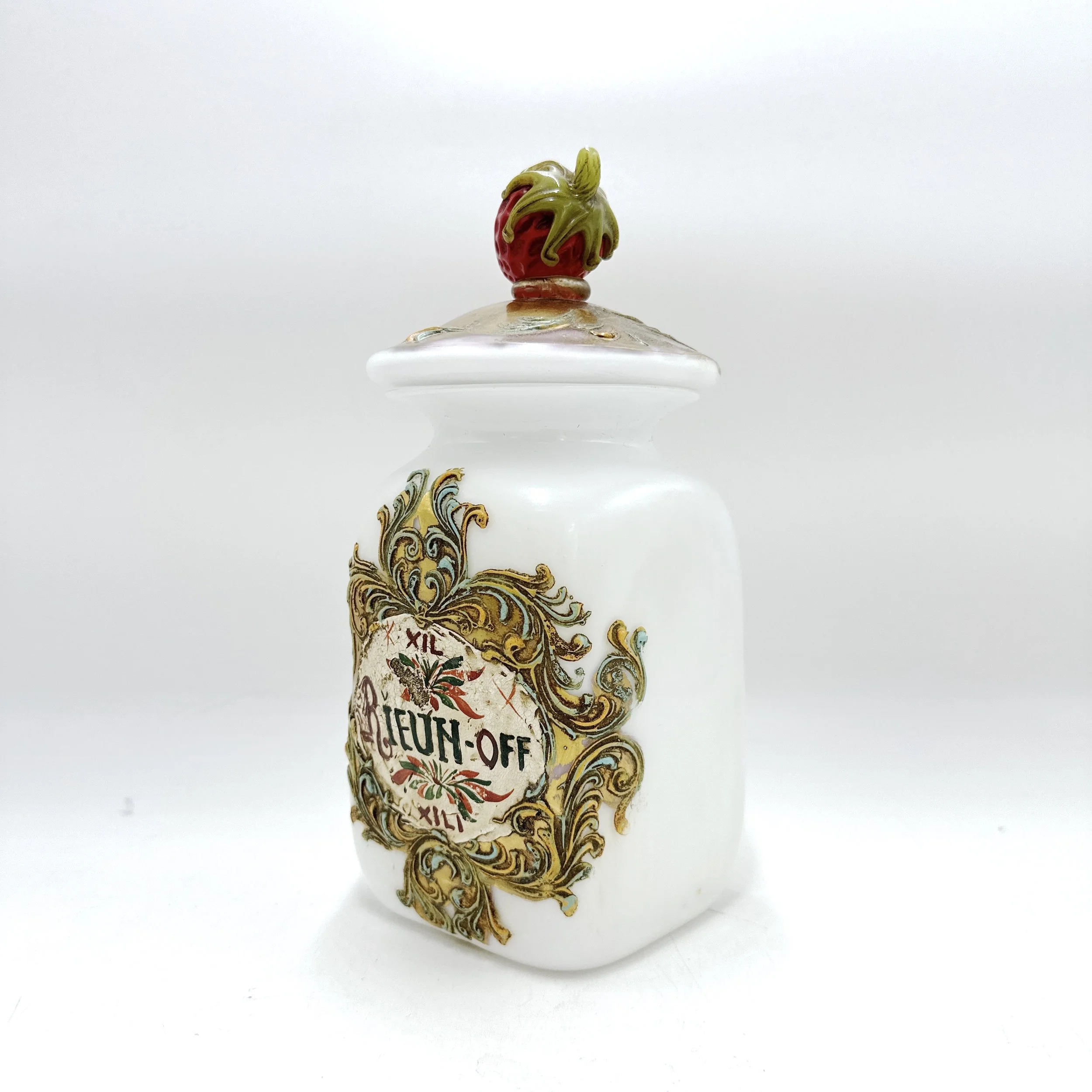 Antique "Rieun" Italian Murano Glass Pharmacy Apothecary Jar — SAMPSONS