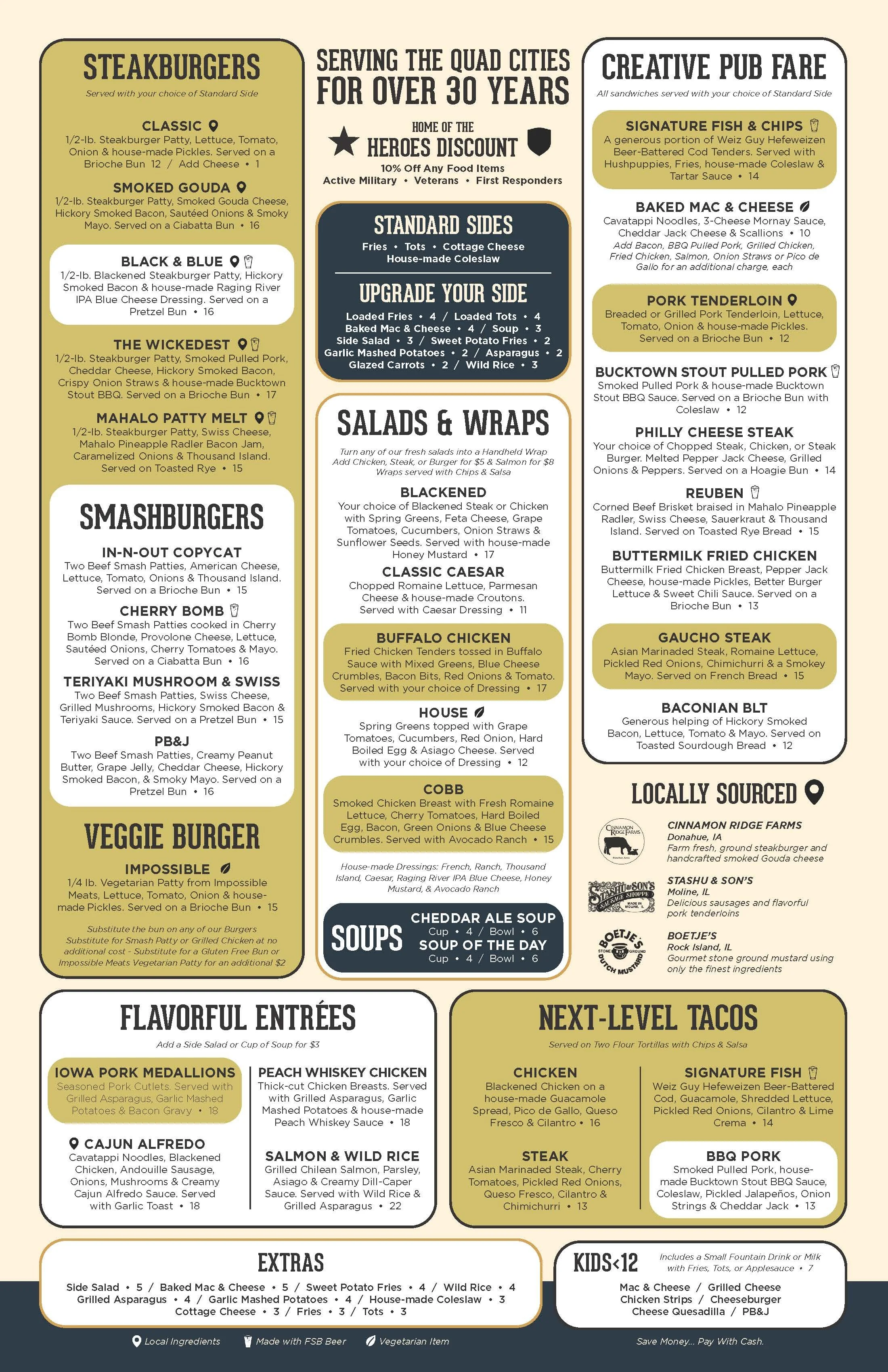 Front Street Pub & Brewery Menu — Front Street | Davenport | Iowa's ...