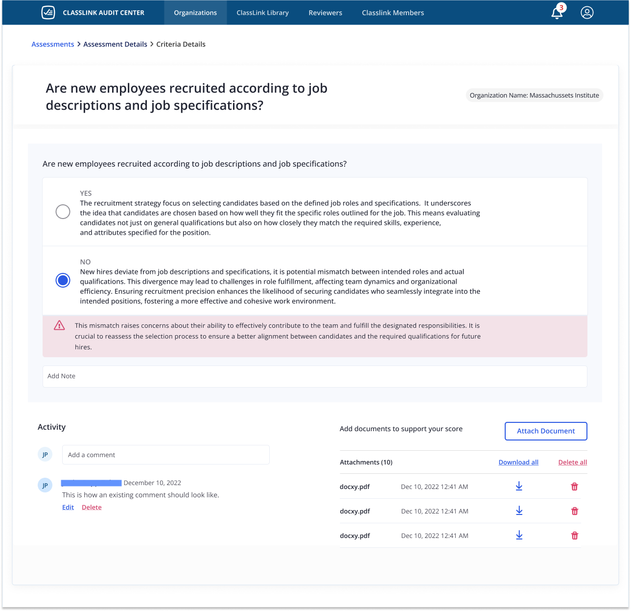 ClassLink Audit Center — X2 Mobile