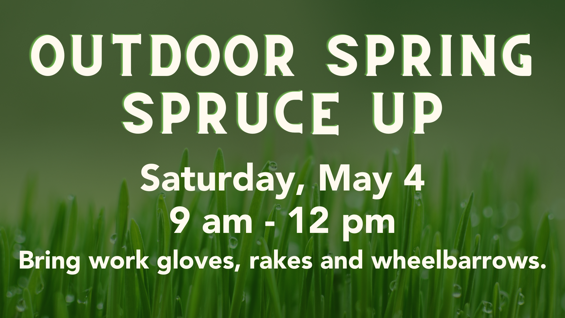 Outdoor Spring Spruce Up!
