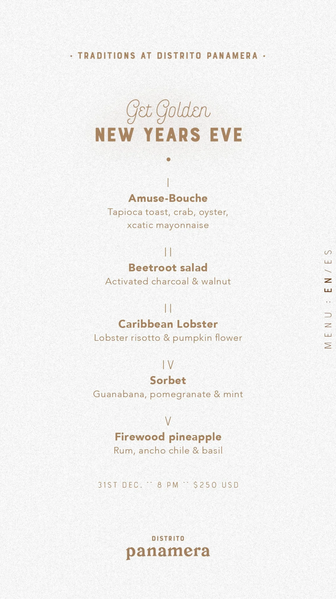 Get Golden – NYE — Distrito Panamera