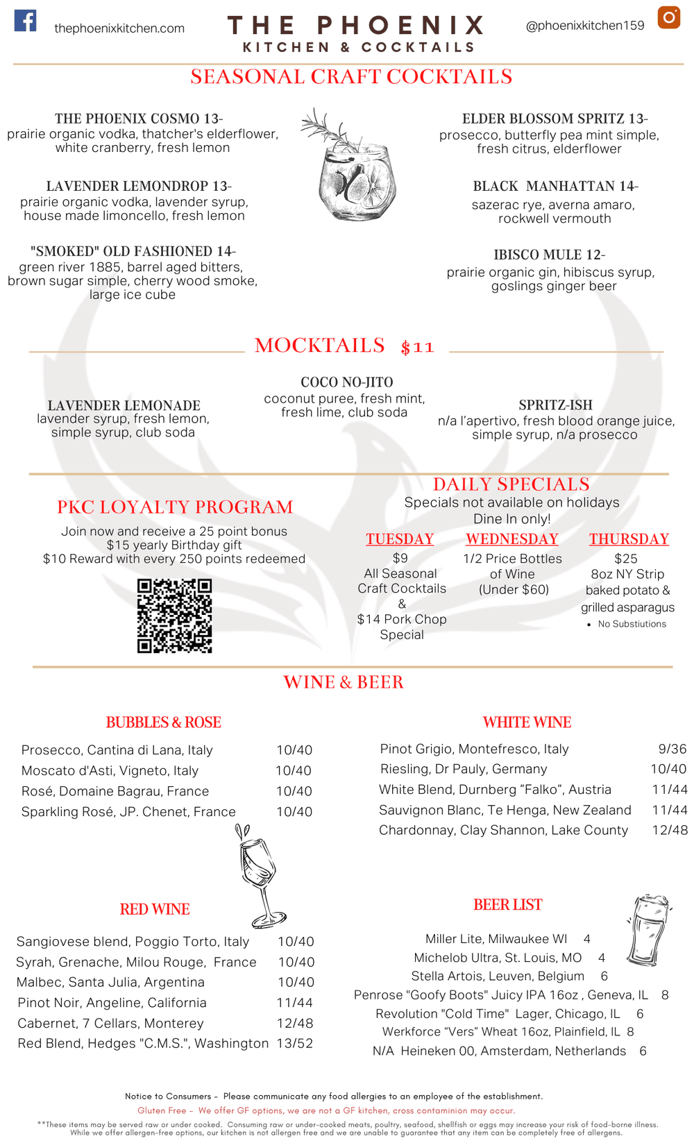 Homer Glen Restaurants — The Phoenix Kitchen & Cocktails