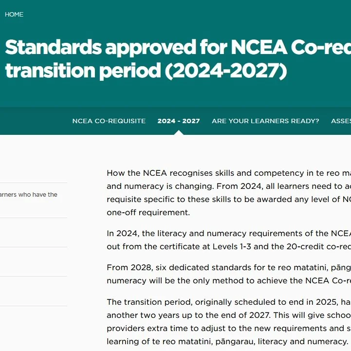 NCEA Numeracy — MathsLink
