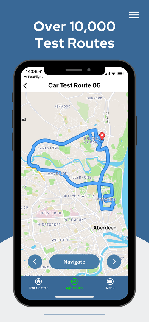 Driving Test Routes App