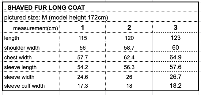 .shave fur long coat — .nibgnus