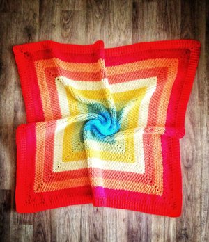 free alpine stitch crochet blanket pattern worked in the round from the ...