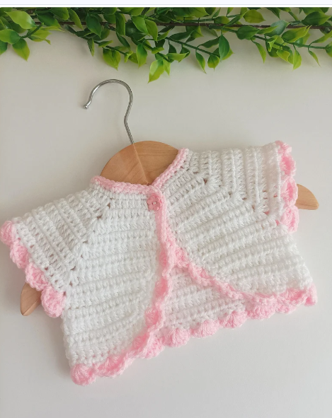 Little Hug Shrug 7-8 — Baby Crochet Designs