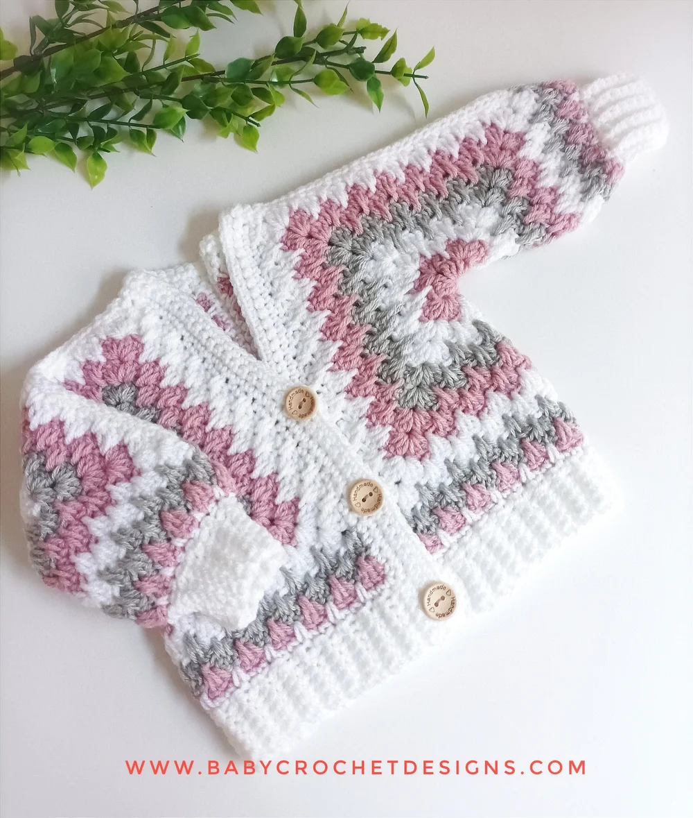 Cosy Hexi Cardi — Baby Crochet Designs