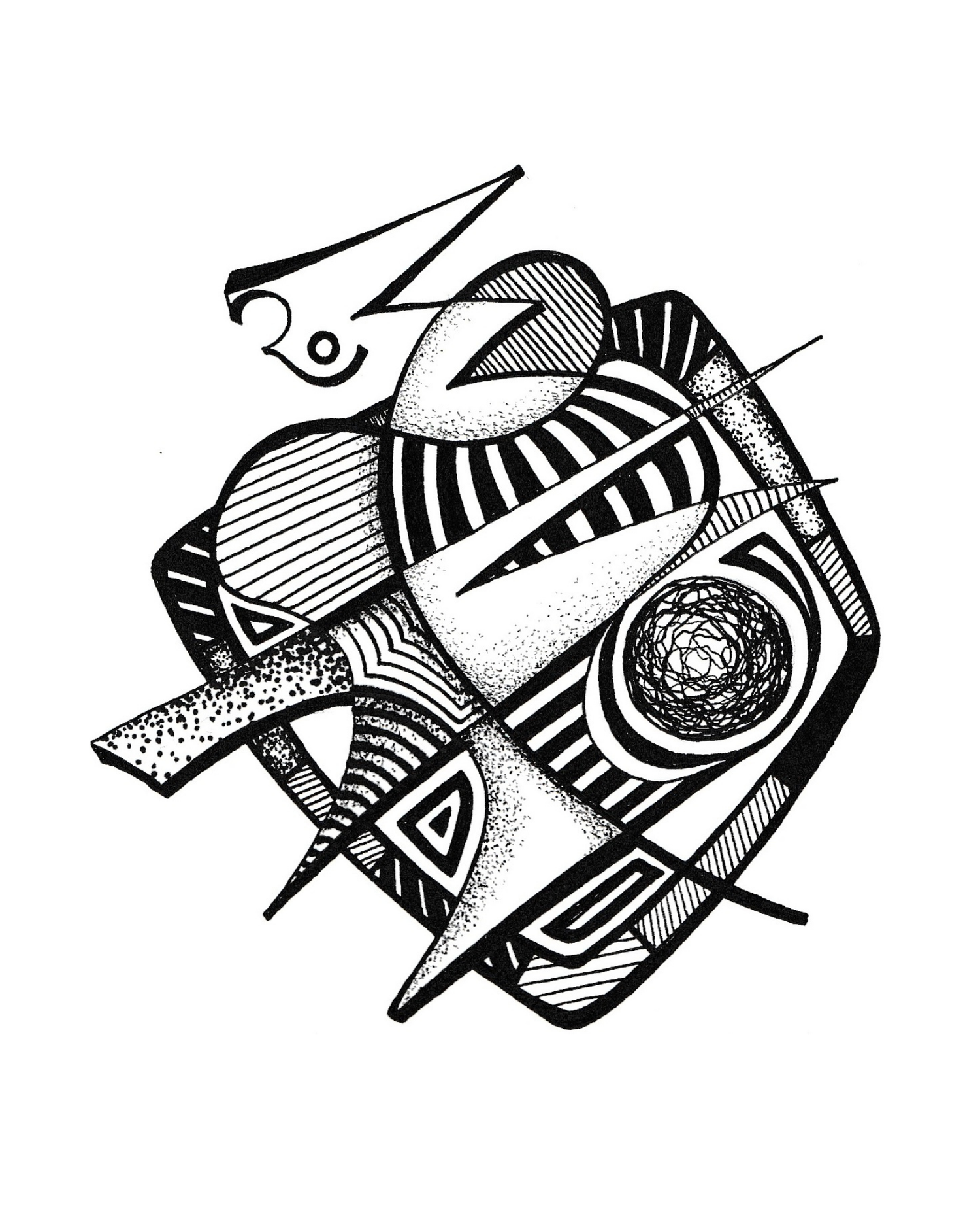 Abstract Drawing Ideas In Pencil