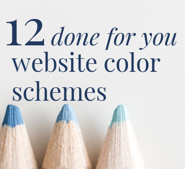 12 Done For You Website Color Schemes — Brilliant Author Website Design