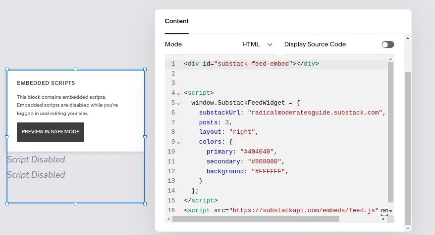 How to Embed Your Substack Feed in Your Squarespace Author Website — Brilliant Author Website Design