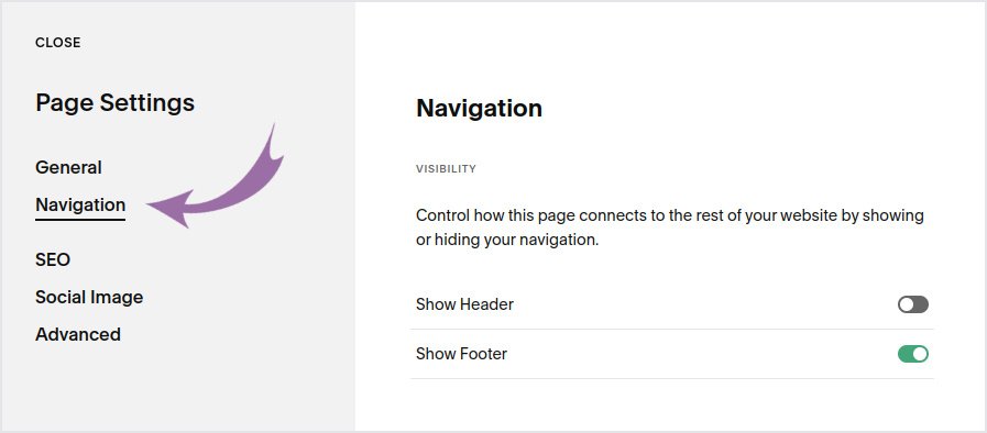 How to Hide the Header and Footer in Squarespace — Brilliant Author Website Design