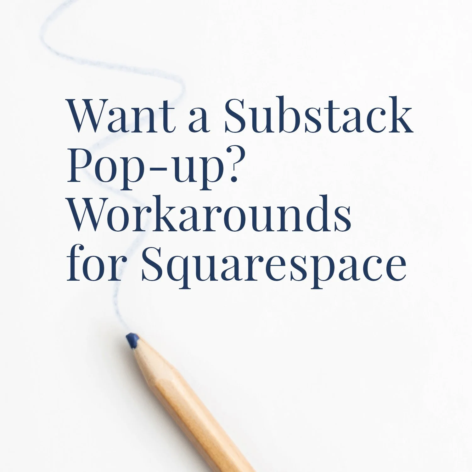 Want a Substack Pop-up? Workarounds for Squarespace — Brilliant Author Website Design