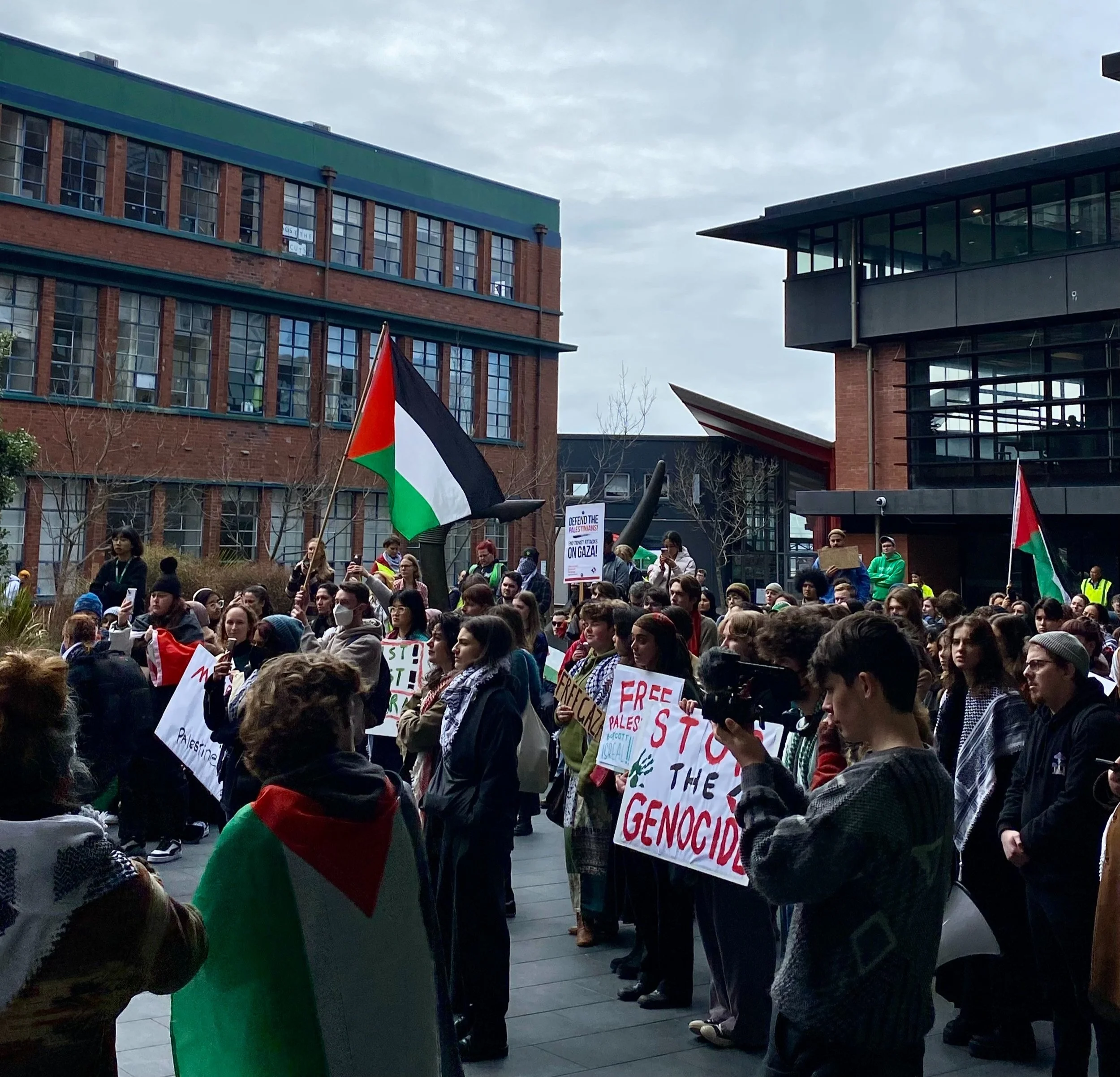 Students nationally “Stand Against Genocide” at protest for Palestine ...