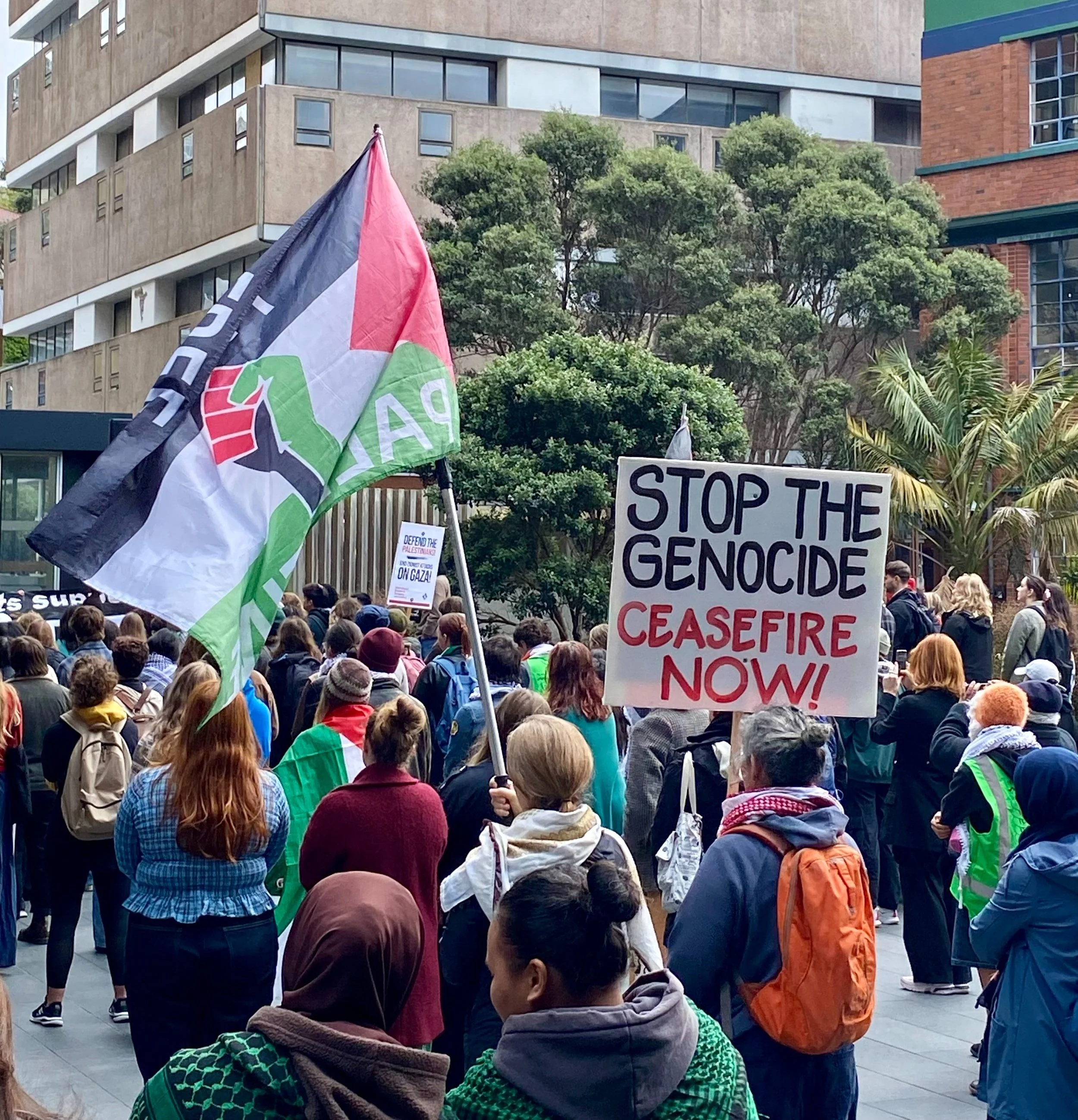Students nationally “Stand Against Genocide” at protest for Palestine ...