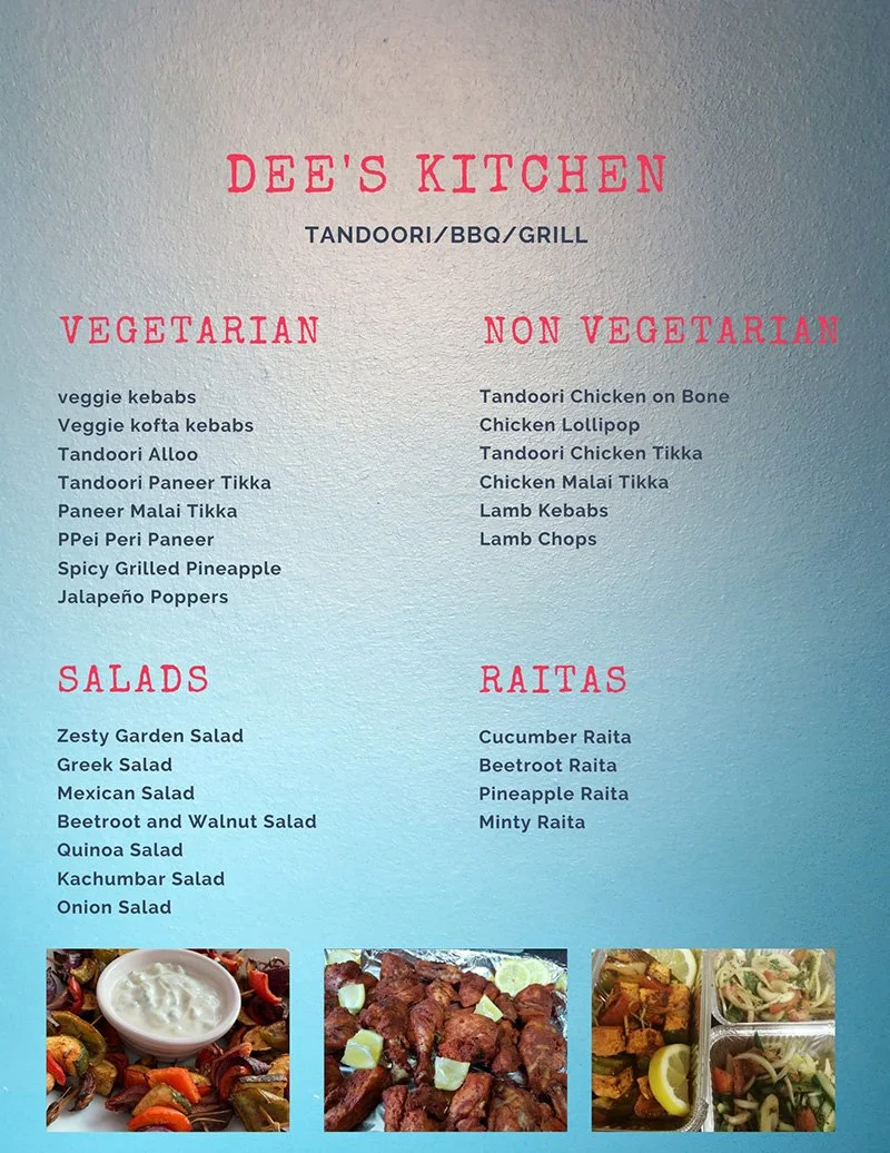 Menus — Dee's Kitchen