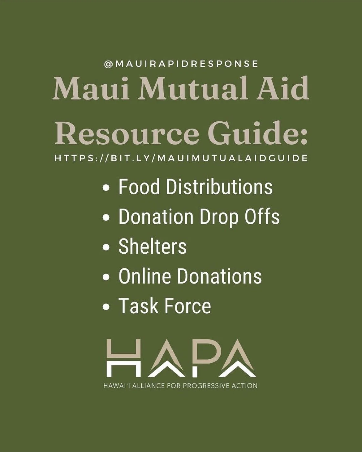 Maui Response — Funder Hui