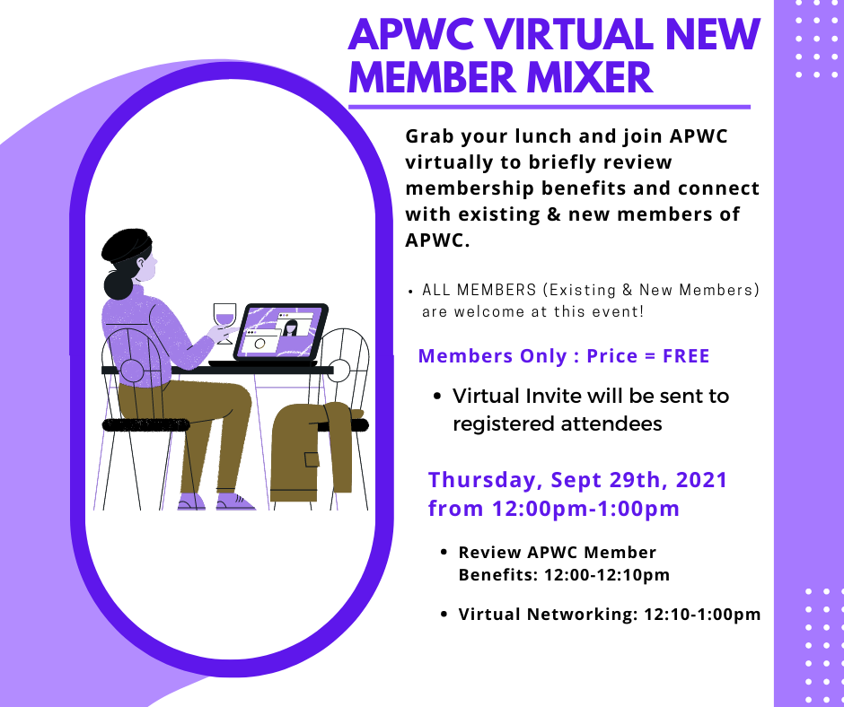 Virtual New Member Mixer — Association Of Professional Women In ...