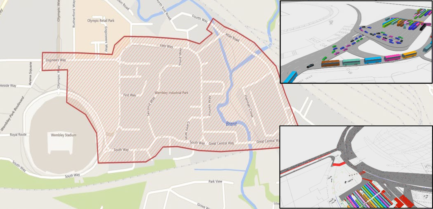 Wembley Stadium, London — MODELLING GROUP Transport Modellers