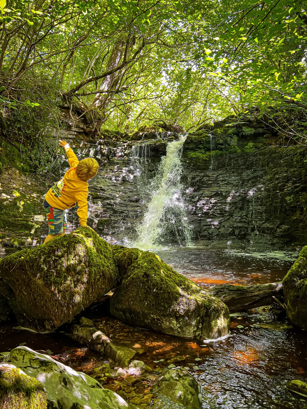 The Reluctant Explorers: Yorkshire Walking With Kids — Cray Gill Waterfalls