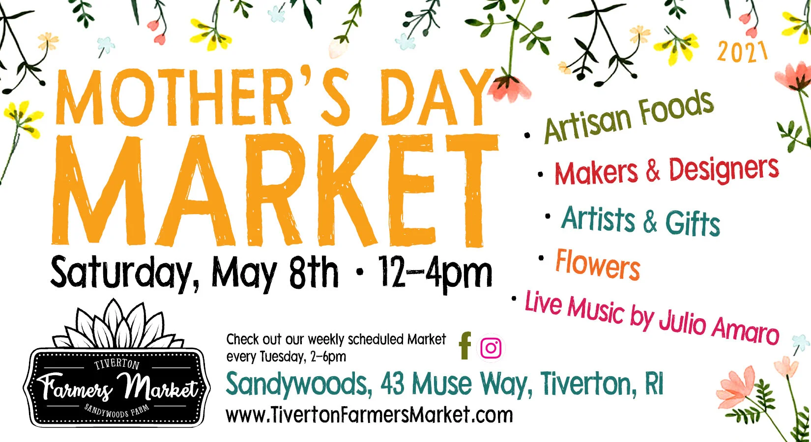 Mothers Day Pop-up Market — Tiverton Farmer's Market