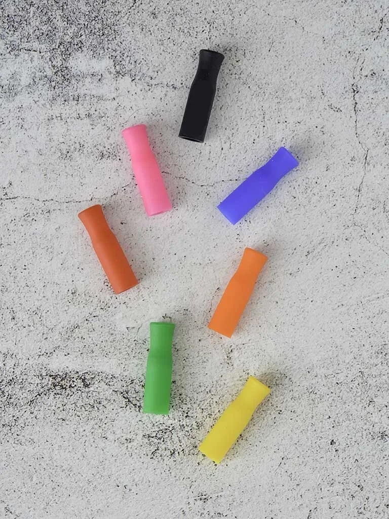 Curved Silicone Tip for 8mm Straws — The Ecoporium