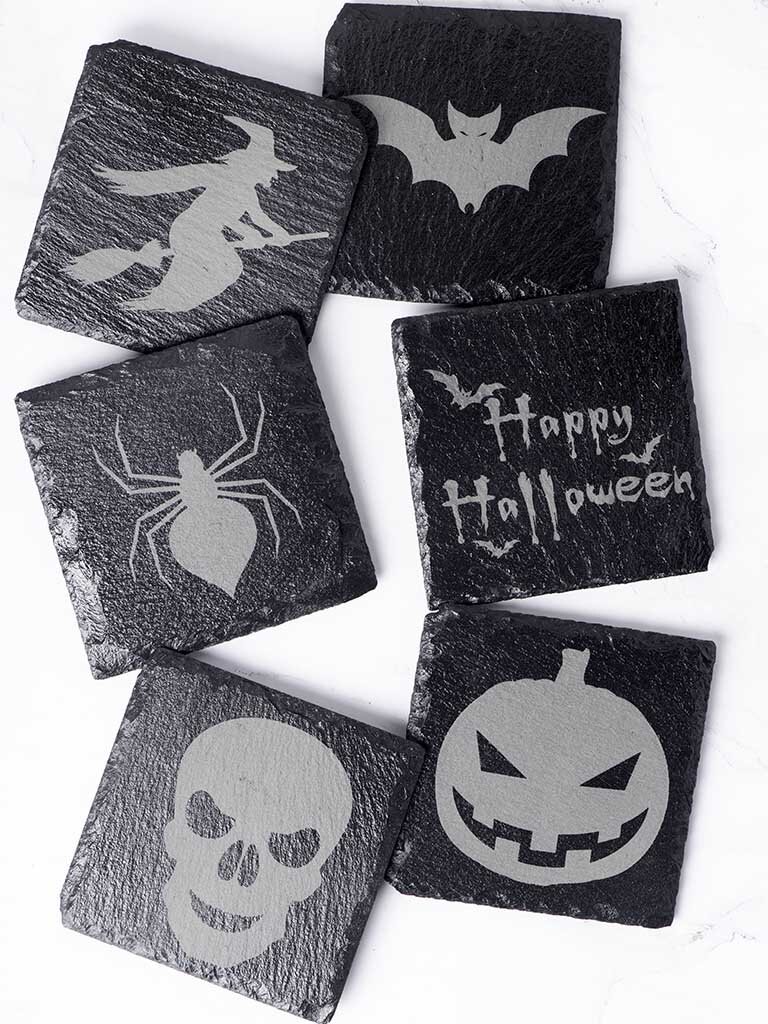 Custom Engraved Slate Coasters — The Ecoporium