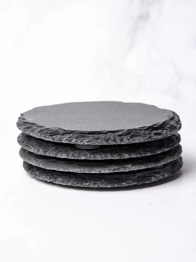 Custom Engraved Slate Coasters — The Ecoporium
